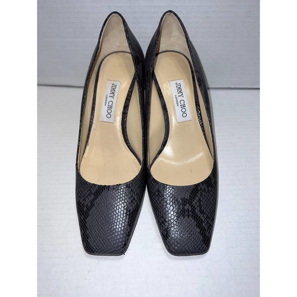 Jimmy Choo | Shoes | Jimmy Choo Dianne Snake Embossed Square Toe Pump ...